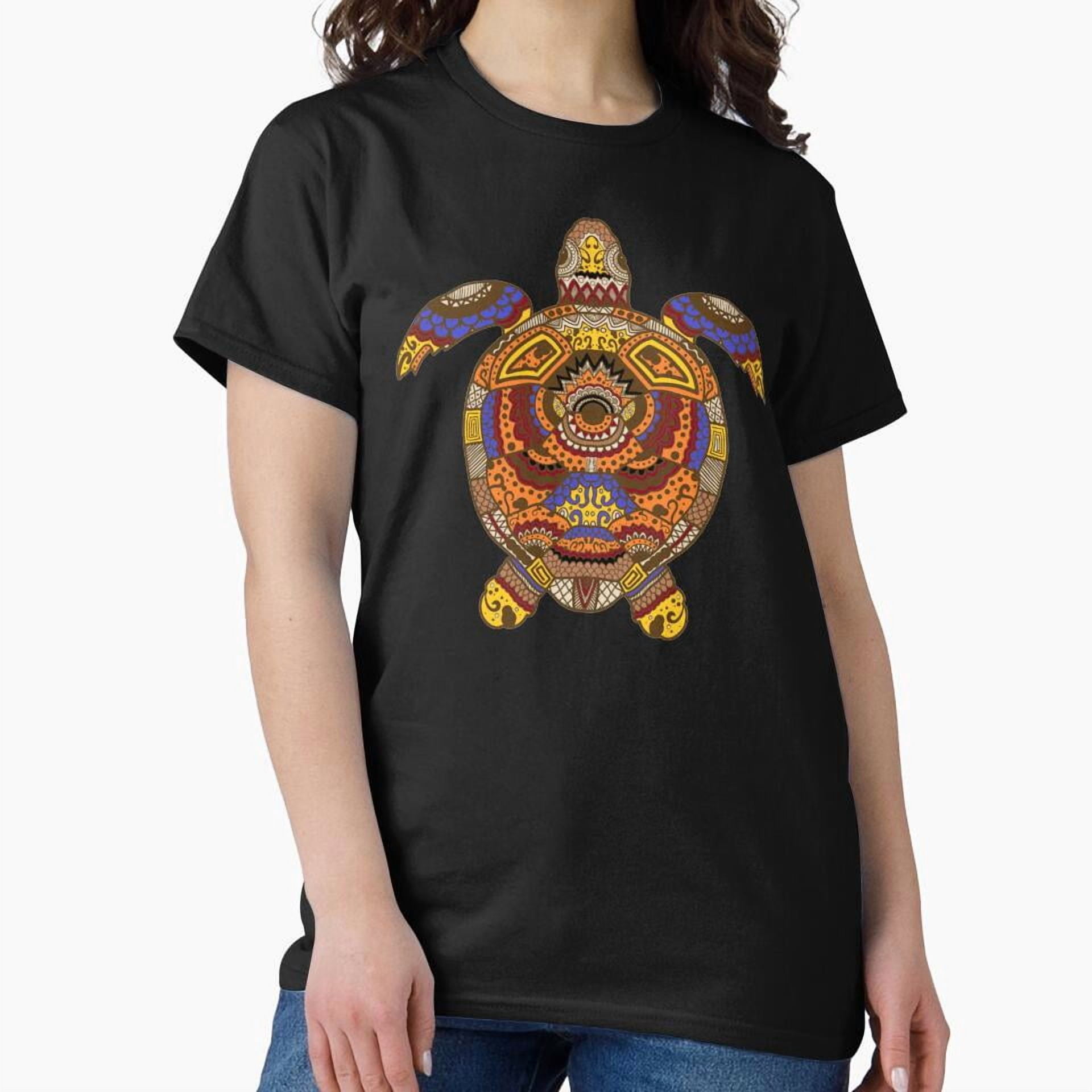 Bohemian Mandala Sea Turtle T-Shirt - Spiritual Tribal Art Nature Lover ...