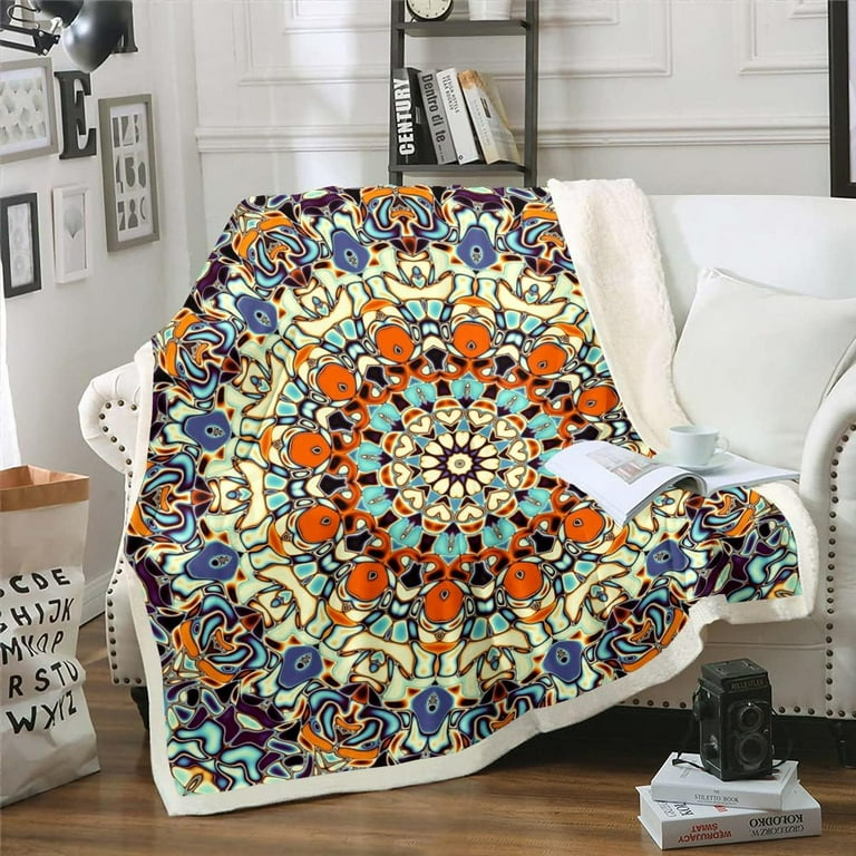 mandala throw blanket