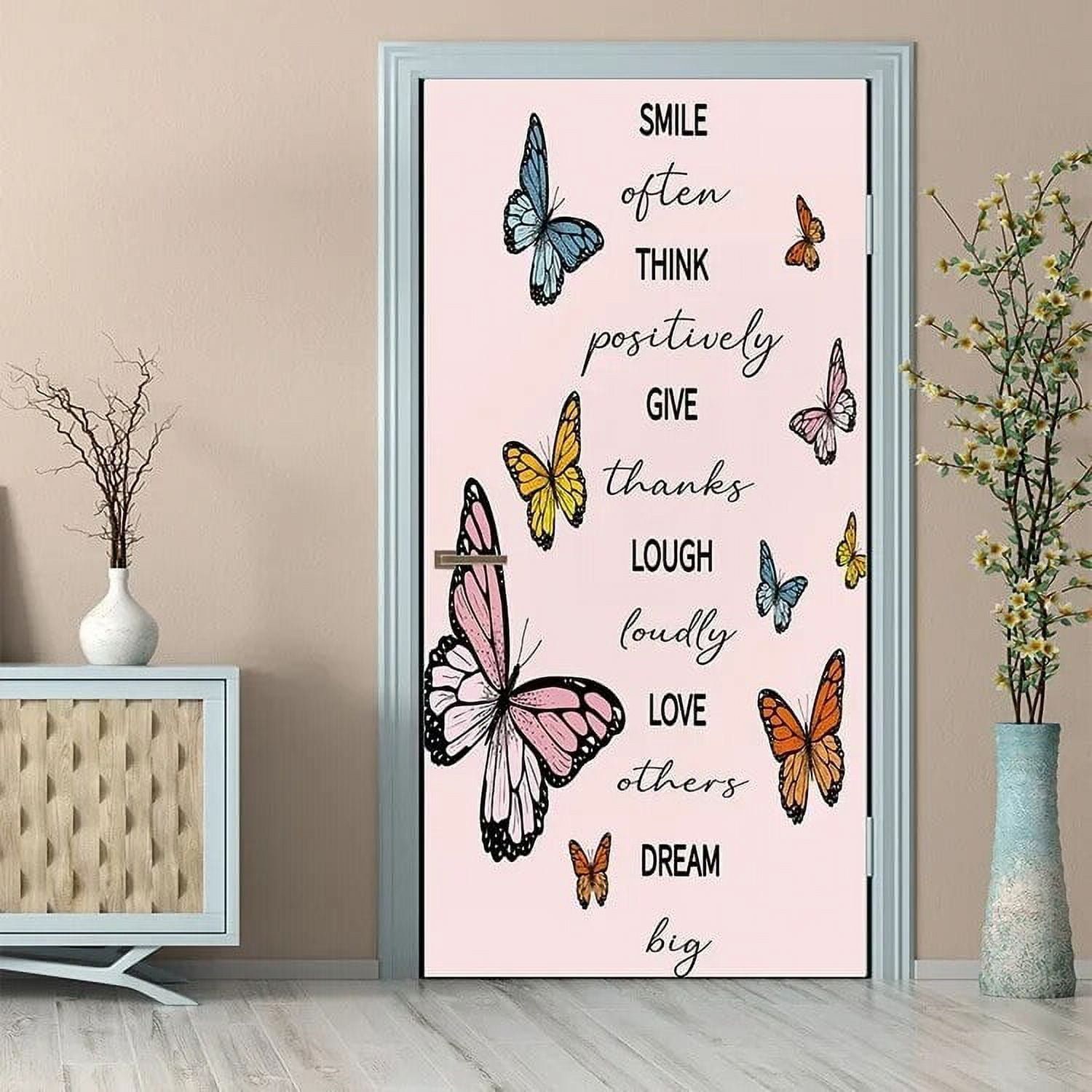 Bohemian Mandala self-adhesive Door stickers Bohemian flower wallpaper ...