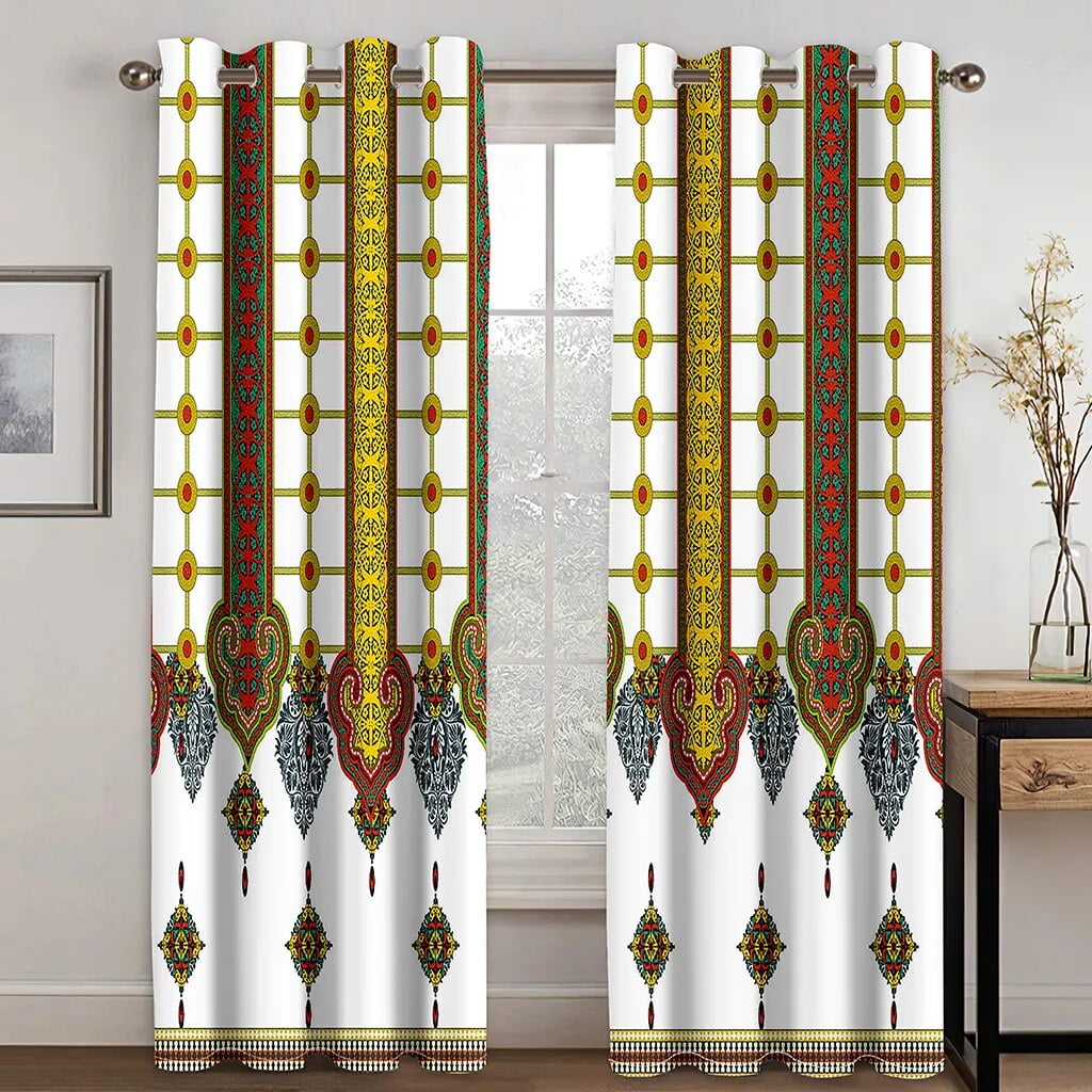 Bohemian Modern Curtains for Living Room Ethiopian Traditional Tilet ...