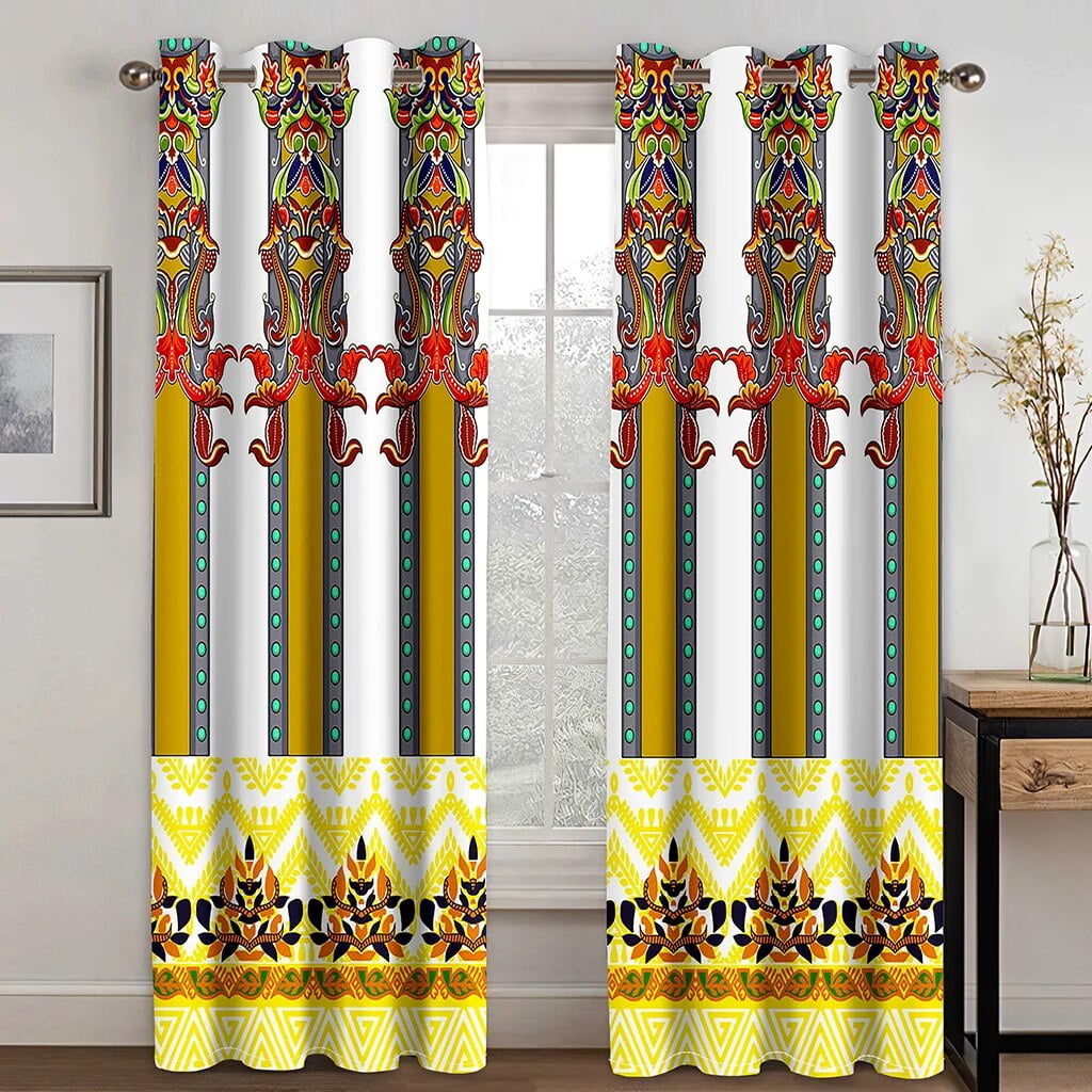 Bohemian Modern Curtains for Living Room Ethiopian Traditional Tilet ...