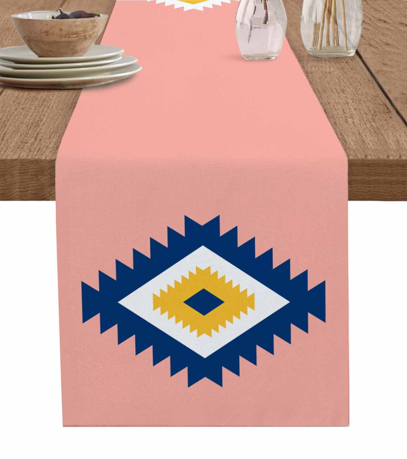 Bohemian Moroccan Pink Table Runner ration Home r Dinner Table ration ...