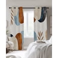 Bohemian Nordic Blackout Curtains 2 Panels, Simple Colorful Abstract ...