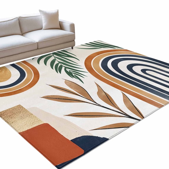 Bohemian Nordic Washable Rug 3x5 Area Rug for Living Room Bedroom Non ...