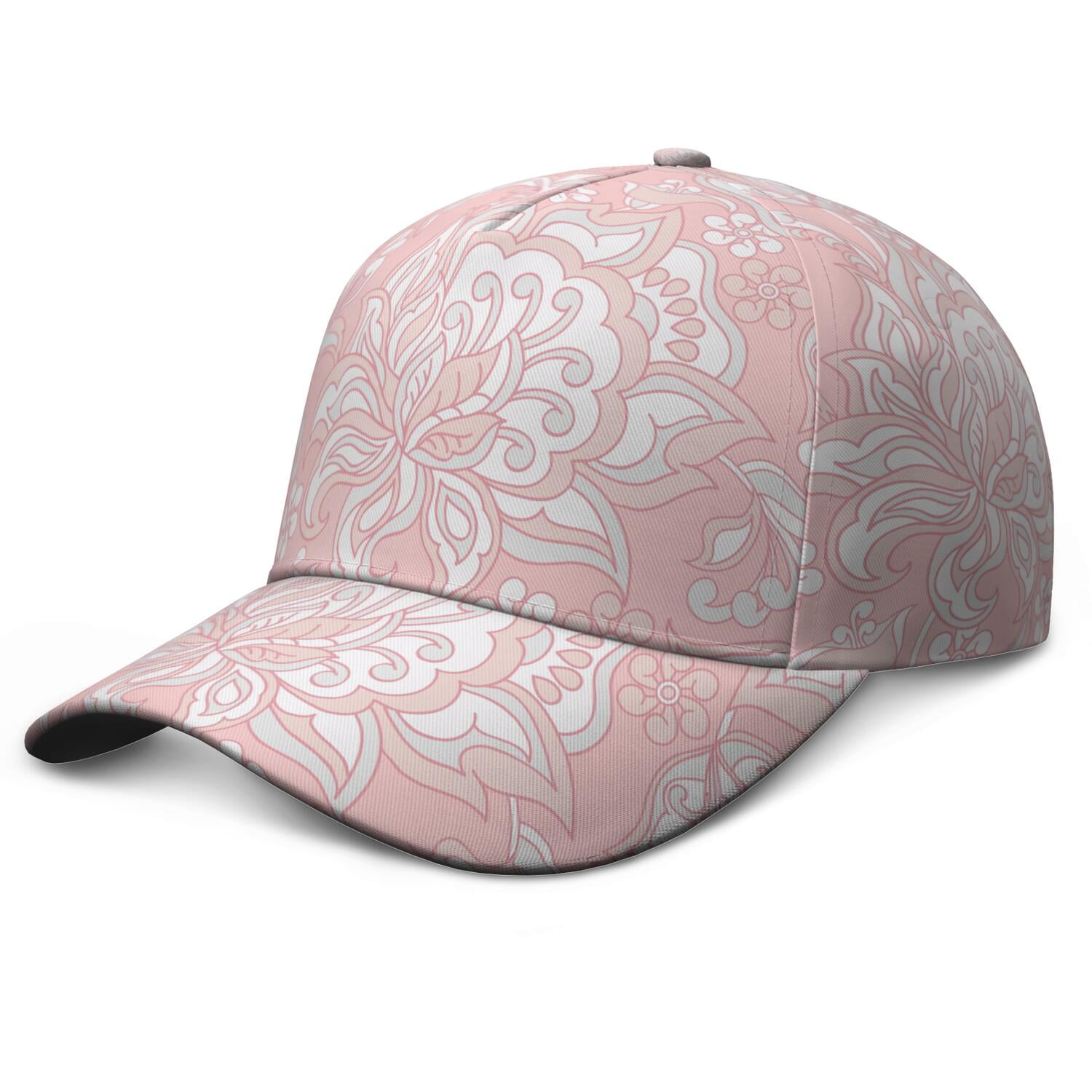 Bohemian Paisley Baseball Cap - Vintage Ethnic Floral Pattern ...
