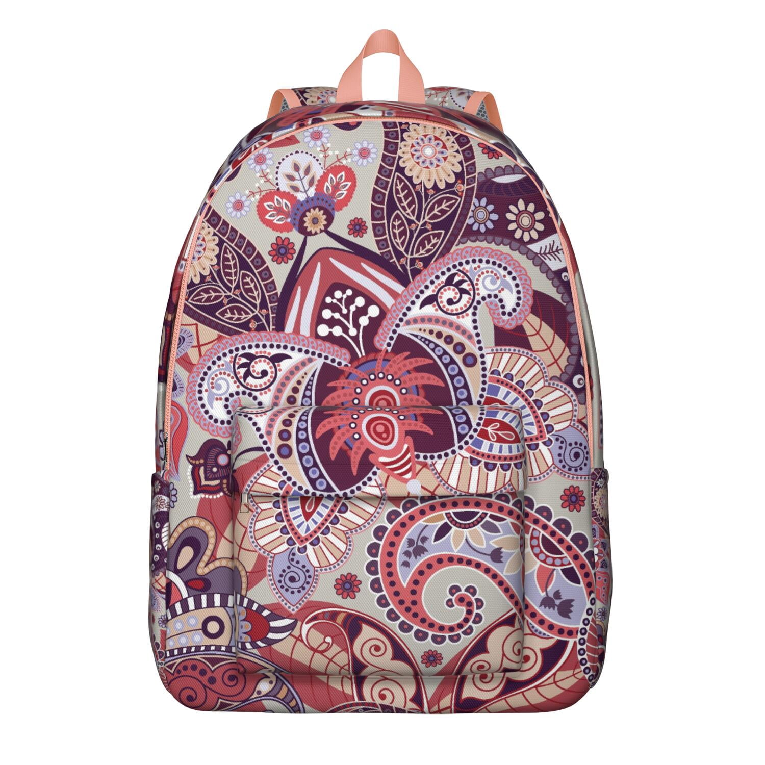 Bohemian Paisley Pattern Backpack - Large Capacity Rucksack for ...