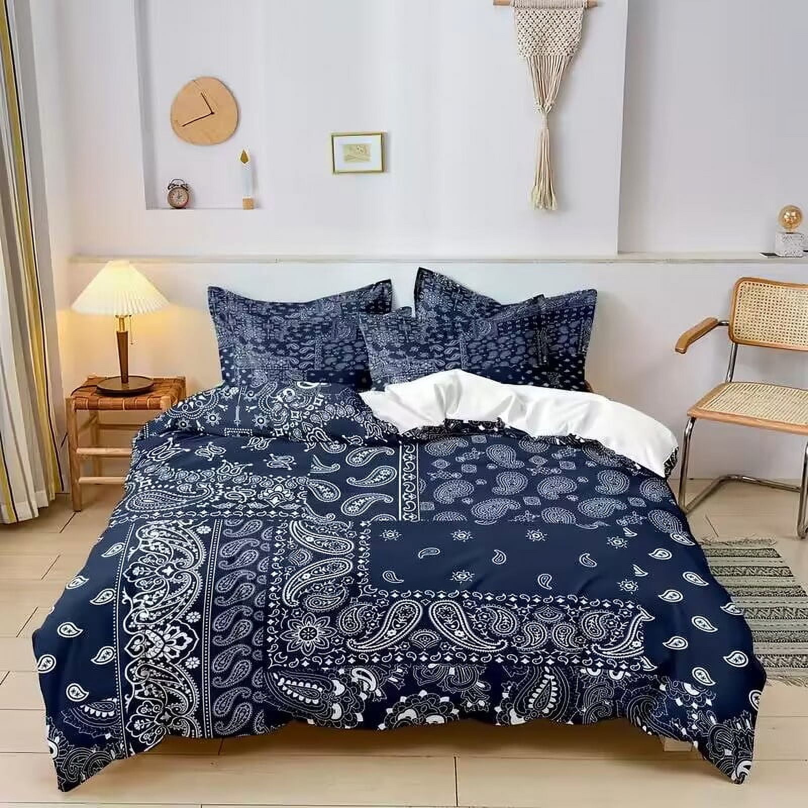 Bohemian Paisley Pattern Retro Duvet Cover Pillowcase 3pcs Digital ...
