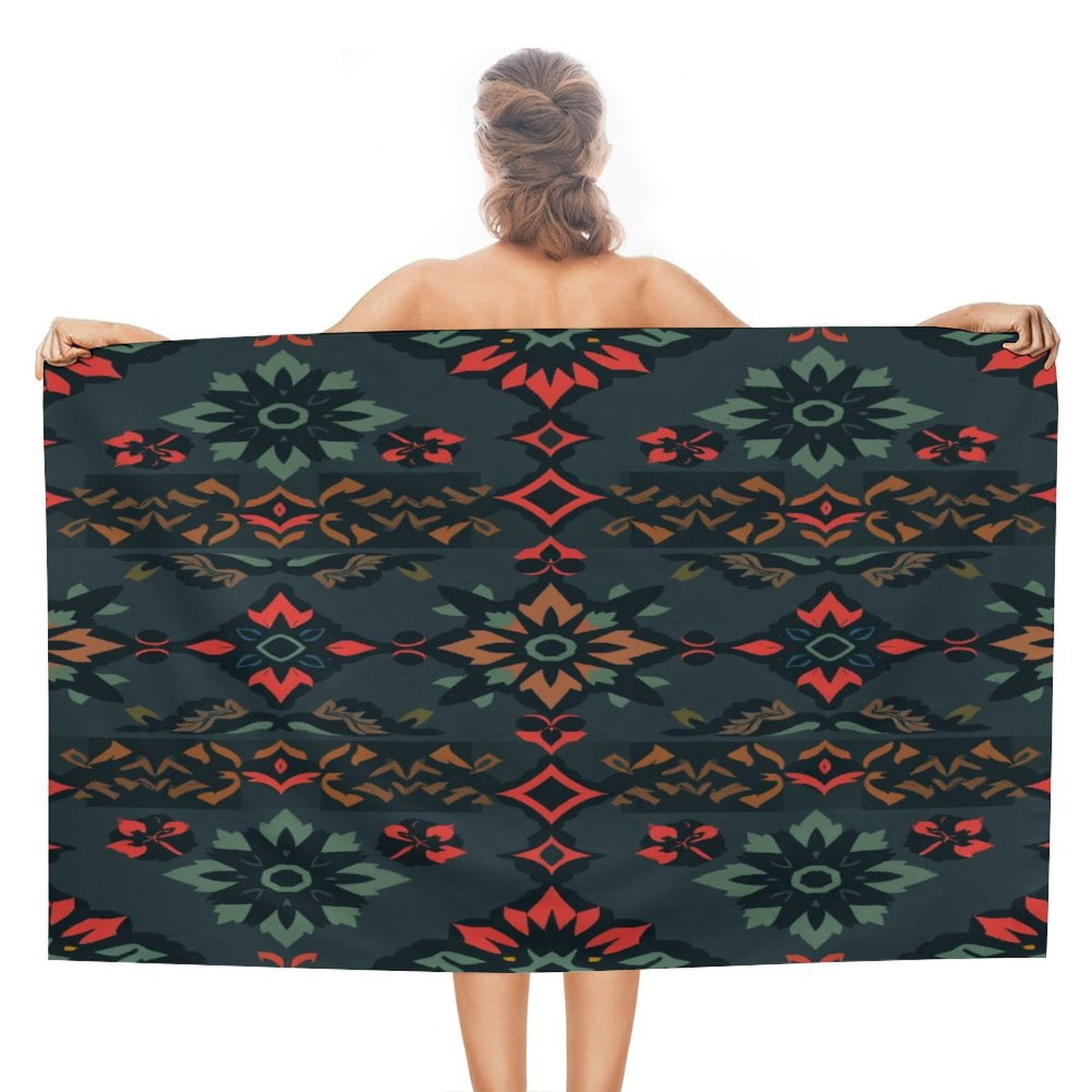 Bohemian Pattern Beach Towel Absorbent Bath Towel Big Quick-drying ...