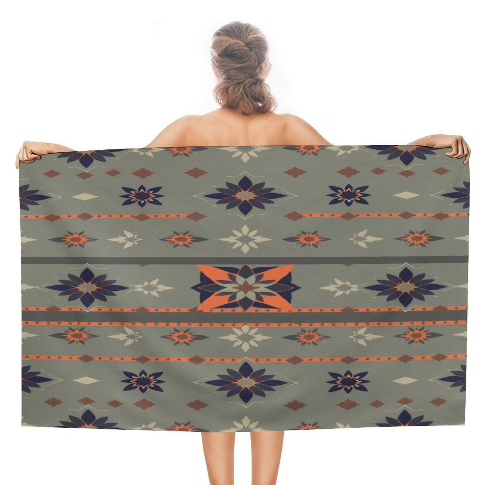 Bohemian Pattern Beach Towel Absorbent Bath Towel Big Quick-drying ...