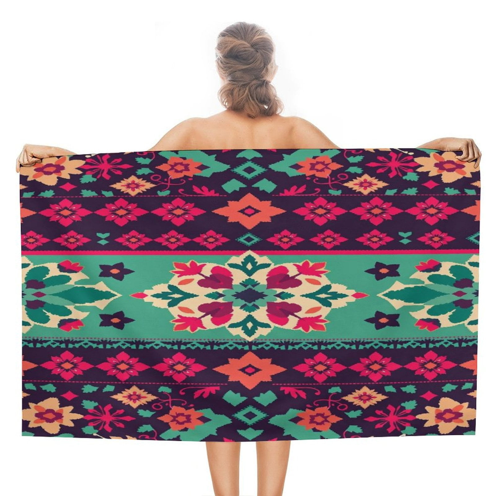 Bohemian Pattern Beach Towels Quick Drying Towel Swim Towel Super Soft ...