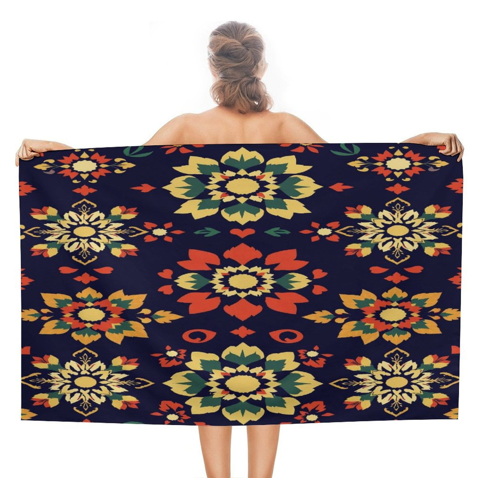 Bohemian Pattern Beach Towels Quick Drying Towel Swim Towel Super Soft ...