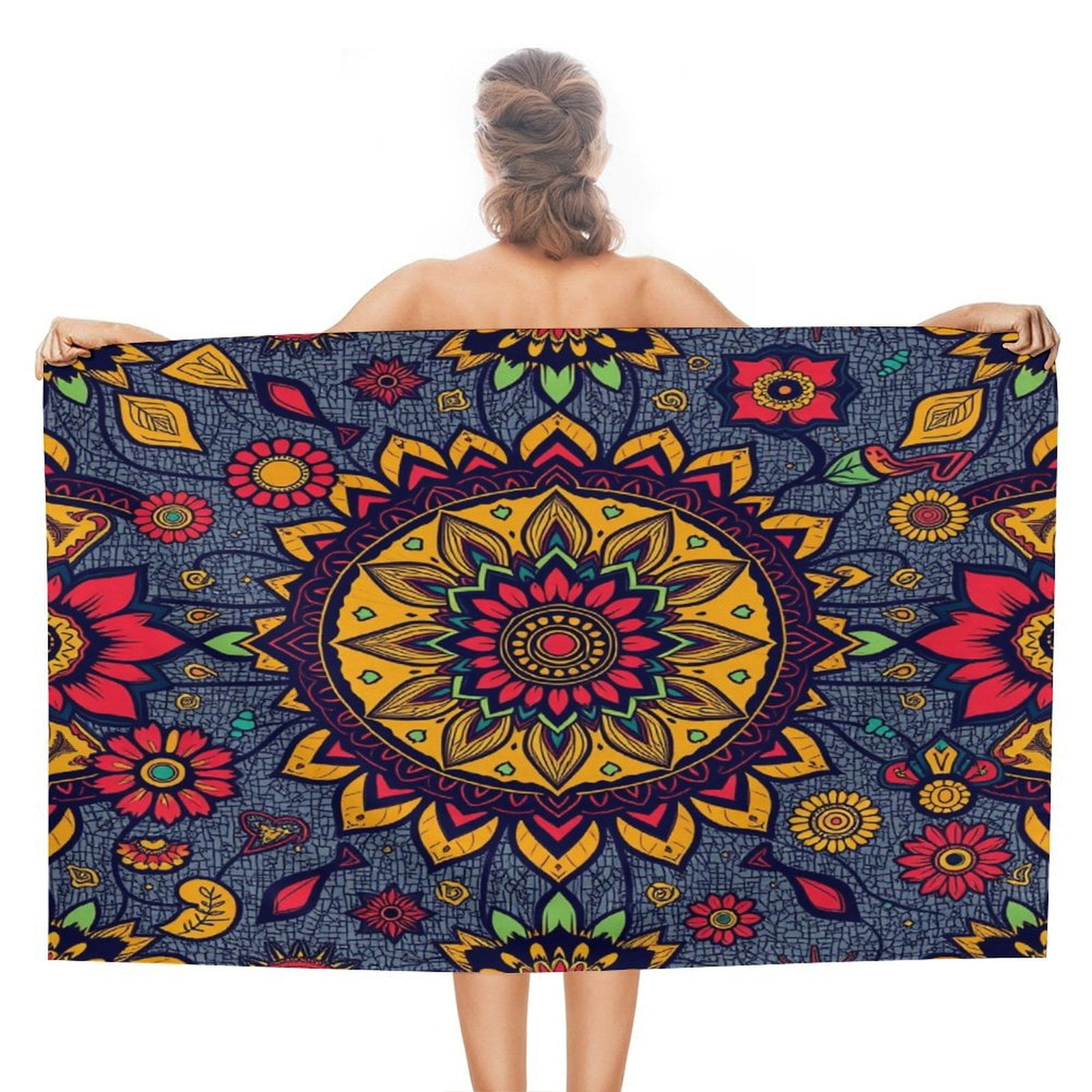 Bohemian Pattern Beach Towels Quick Drying Towel Swim Towel Super Soft ...