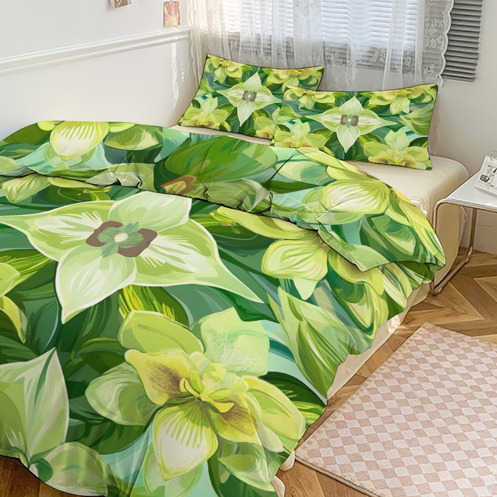 Bohemian Pattern Bedding Sets Twin Duvet Cover 3 Piece Cute Bed Set for ...