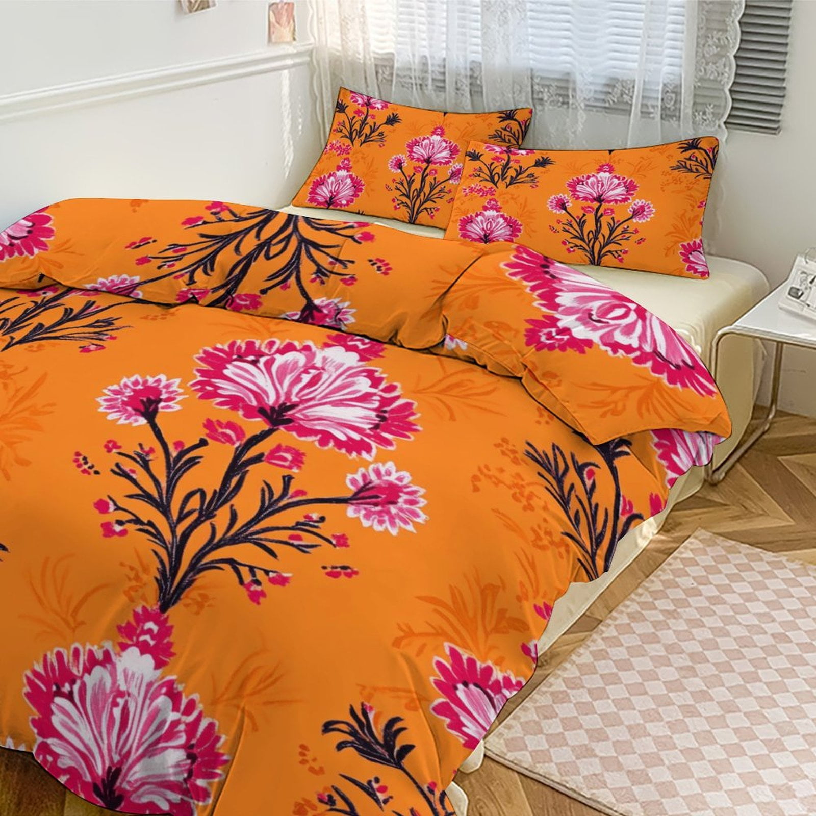 Bohemian Pattern Bedding Sets Twin Duvet Cover 3 Piece Cute Bed Set for ...