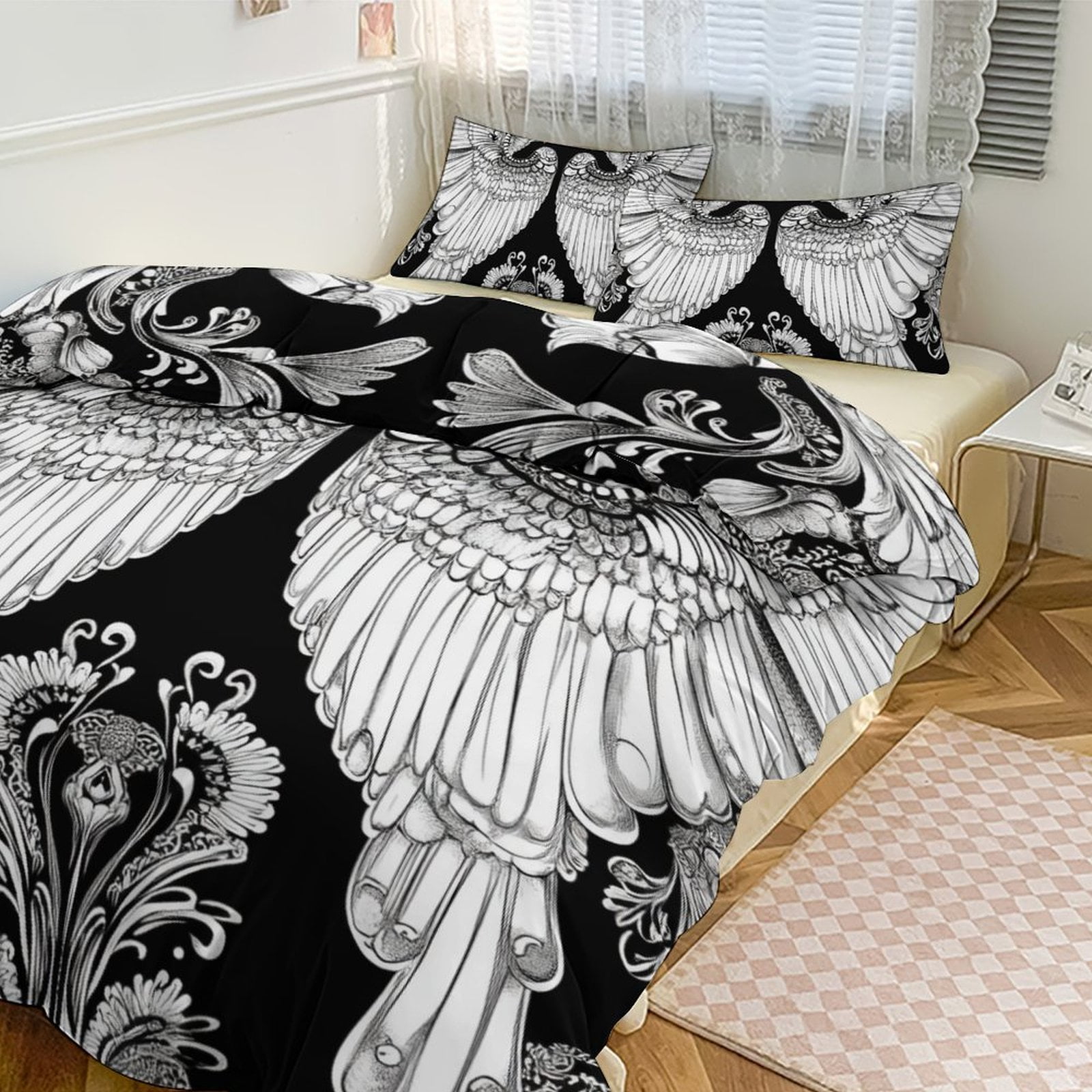Bohemian Pattern Bedding Sets Twin Duvet Cover 3 Piece Cute Bed Set for ...