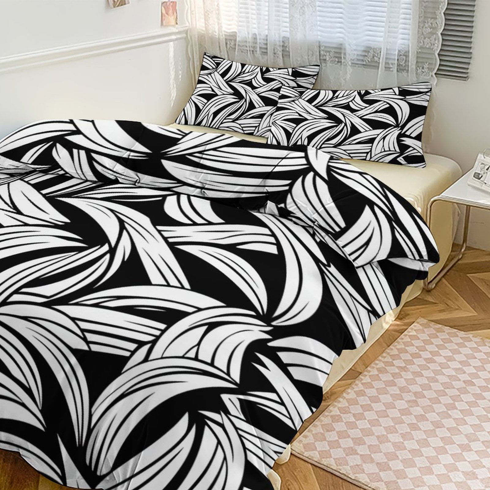 Bohemian Pattern Bedding Sets Twin Duvet Cover 3 Piece Cute Bed Set for ...