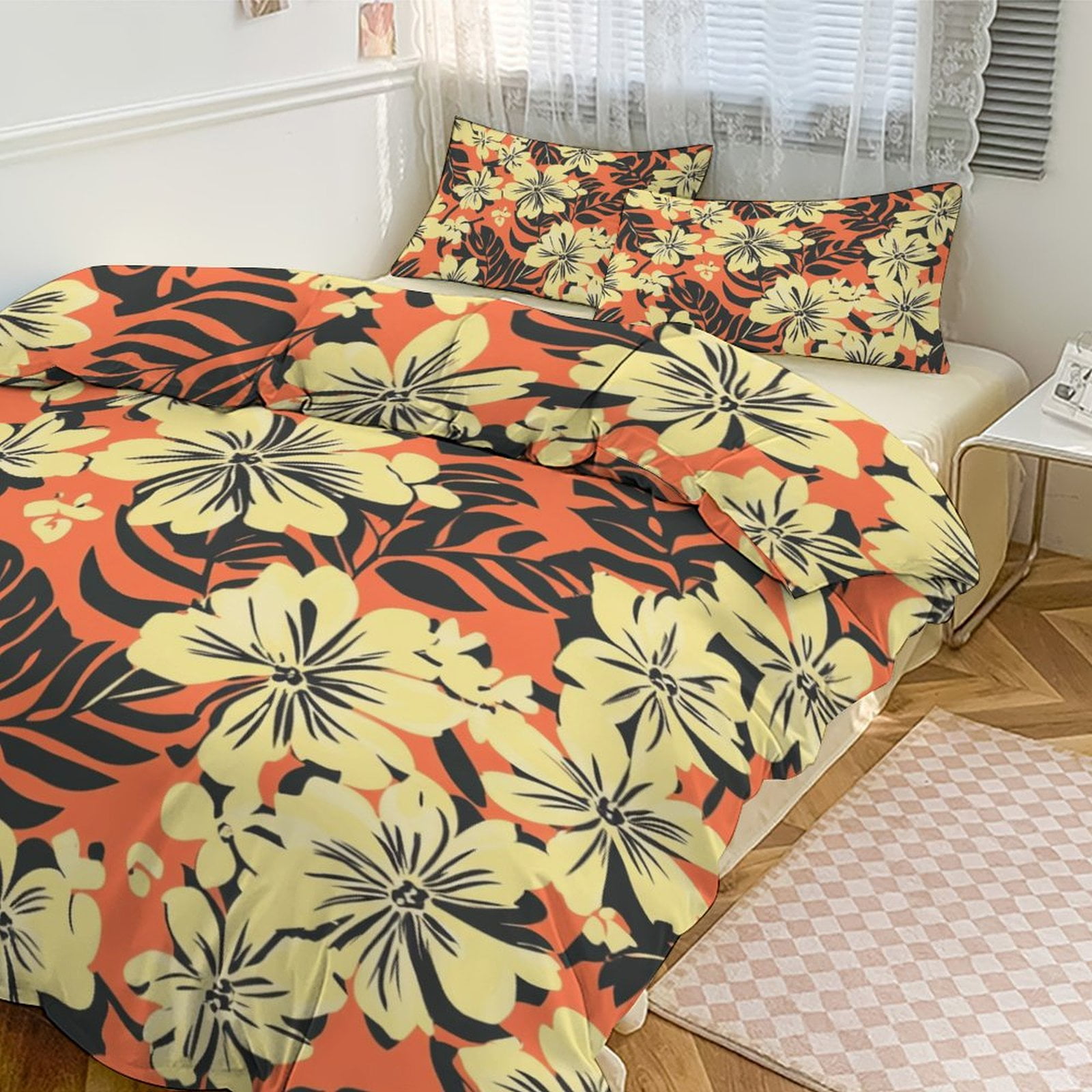 Bohemian Pattern Bedding Sets Twin Duvet Cover 3 Piece Cute Bed Set for ...