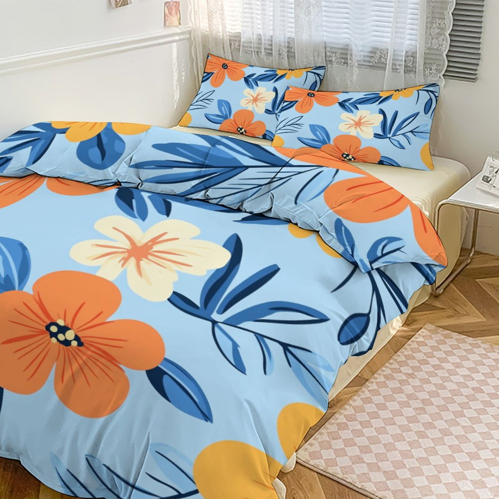 Bohemian Pattern Bedding Sets Twin Duvet Cover 3 Piece Cute Bed Set for ...