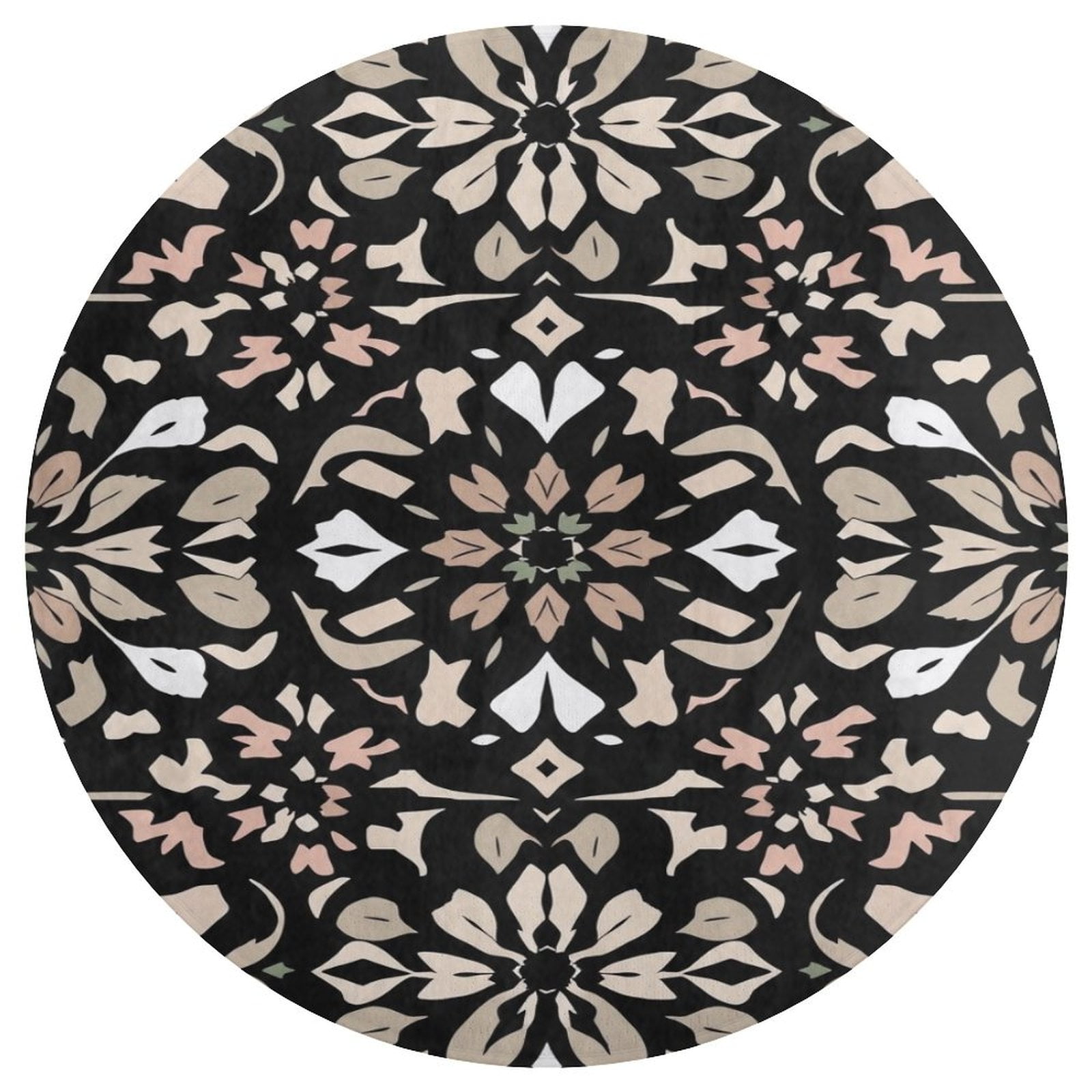 Bohemian Pattern Circular Carpet Floor Mat Living Room Sofa Room Bed ...