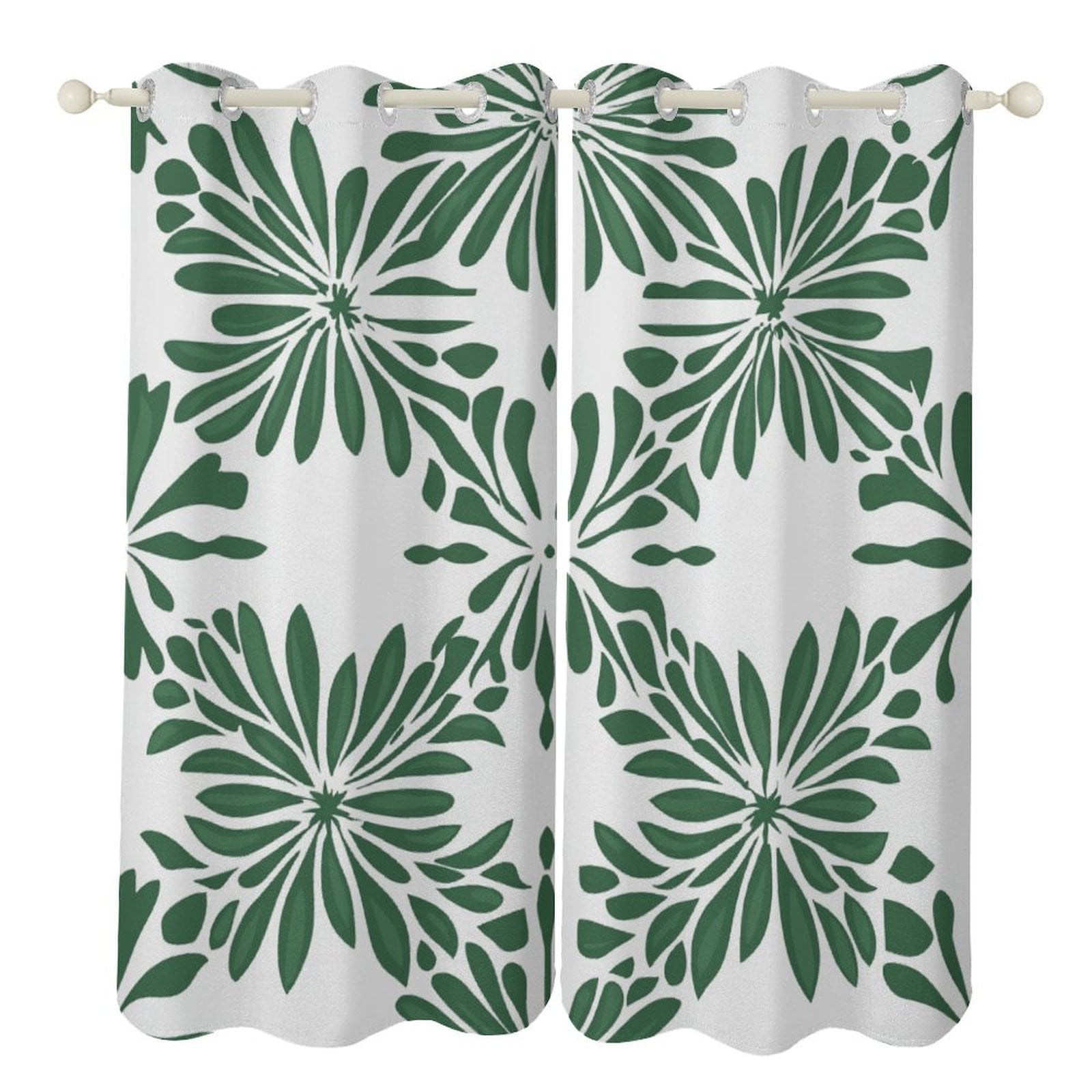Bohemian Pattern Grommet Blackout Curtains for Bedroom And Living Room ...