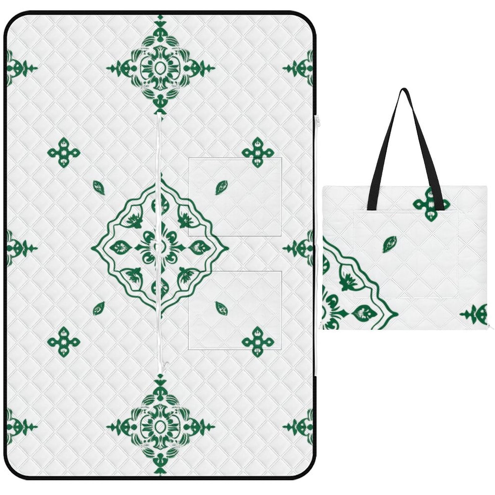 Bohemian Pattern Outdoor Picnic Blanket, Foldable Waterproof Beach Mat ...