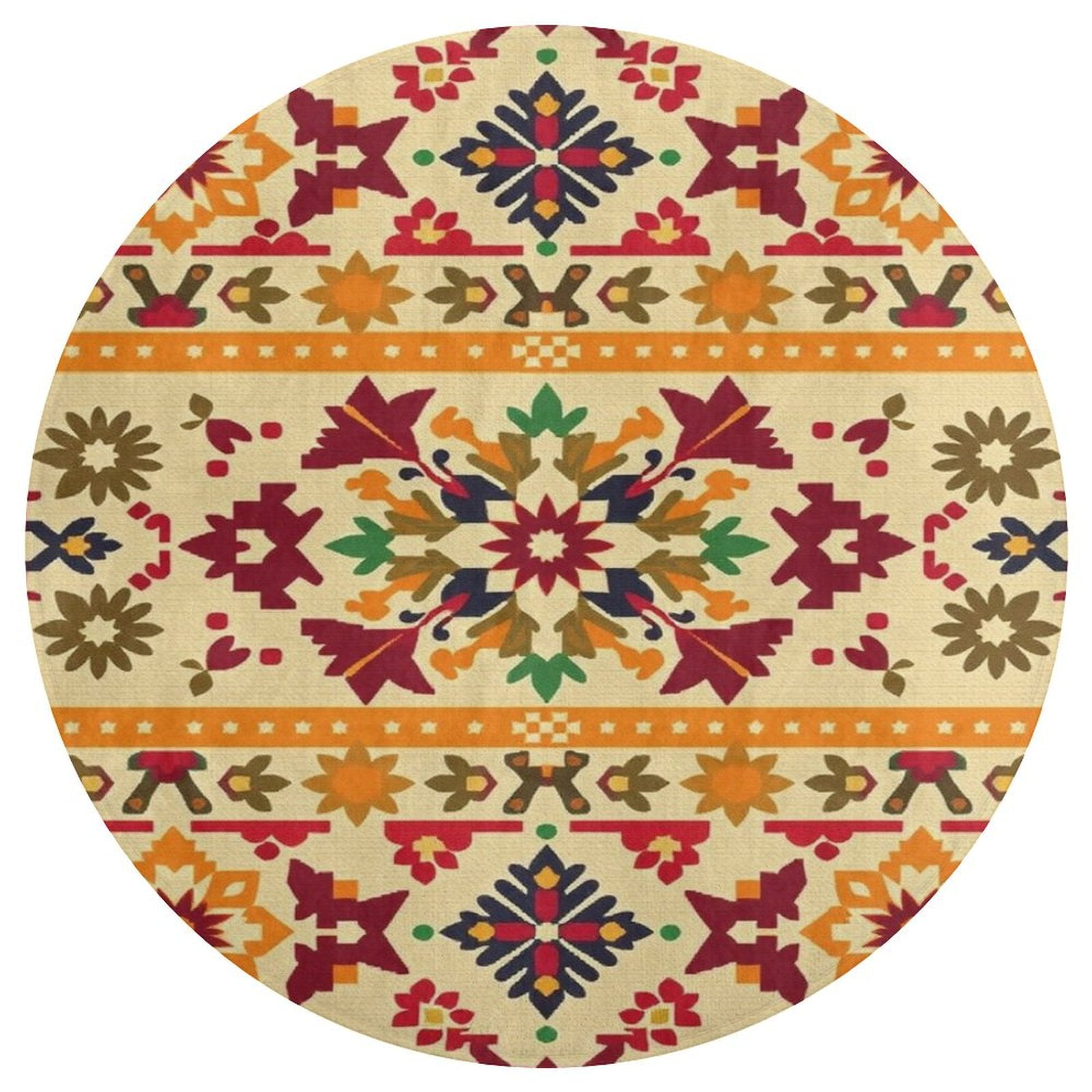 Bohemian Pattern Round Carpet Living Room Carpet Modern And Stylish ...