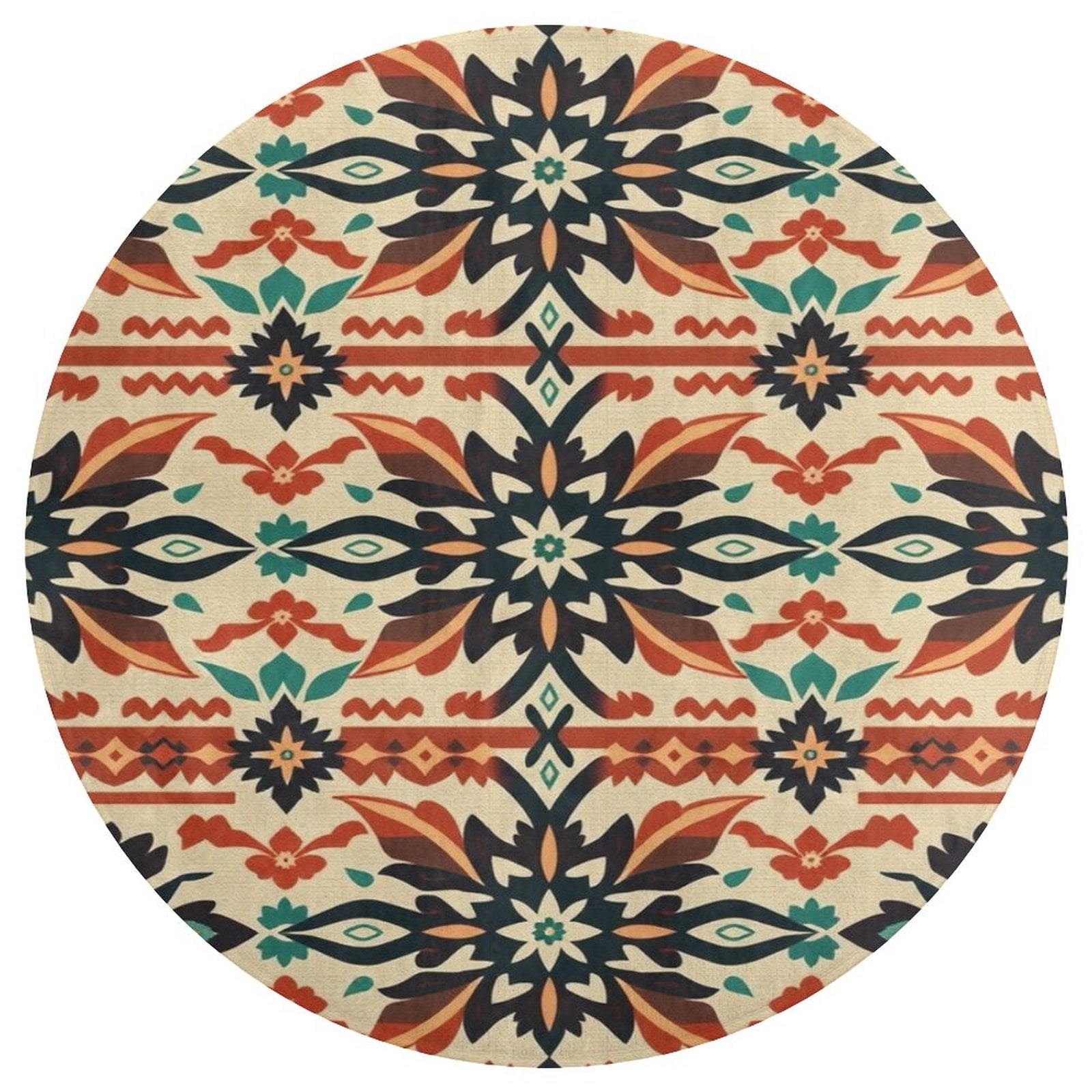 Bohemian Pattern Round Carpet Living Room Carpet Modern And Stylish ...