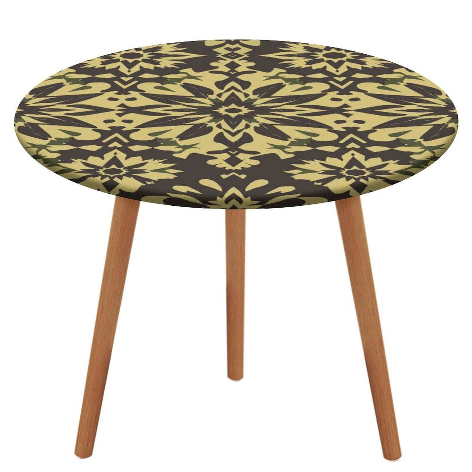 Bohemian Pattern Round Tablecloth Waterproof Elastic Table Clothes for ...