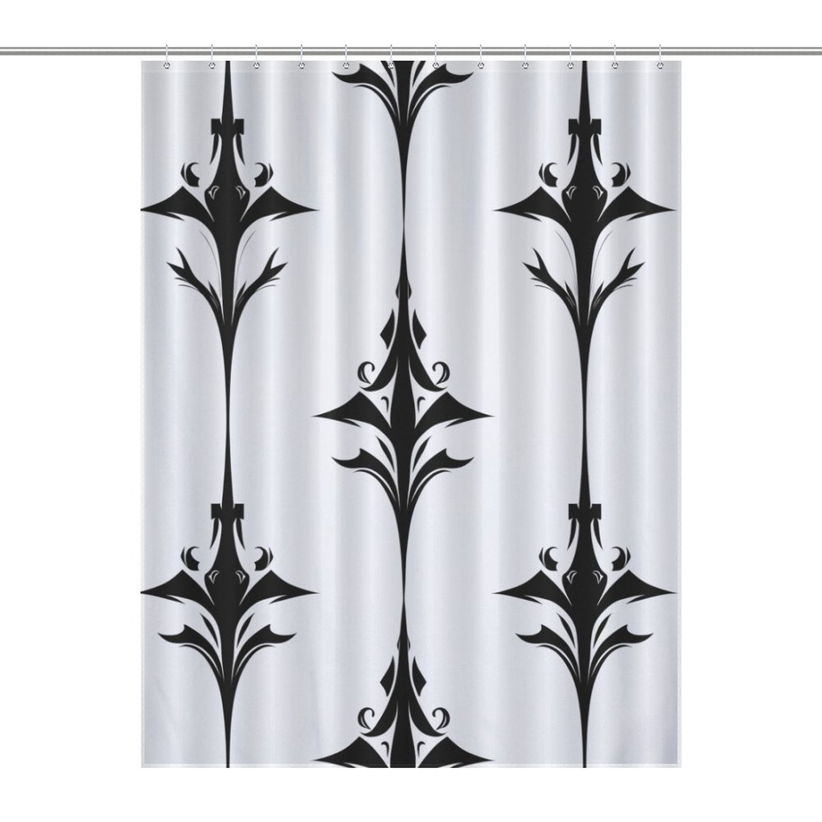 Bohemian Pattern Shower Curtain , Enchanted Forest Scenic Bathroom ...