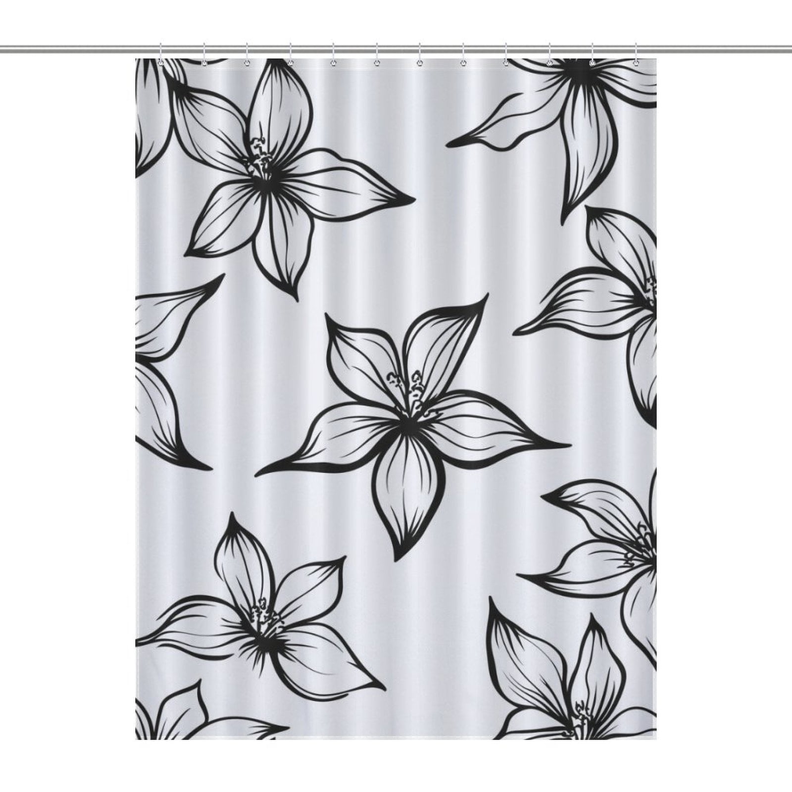 Bohemian Pattern Shower Curtains - Bath Shower Curtain Set with 12 ...