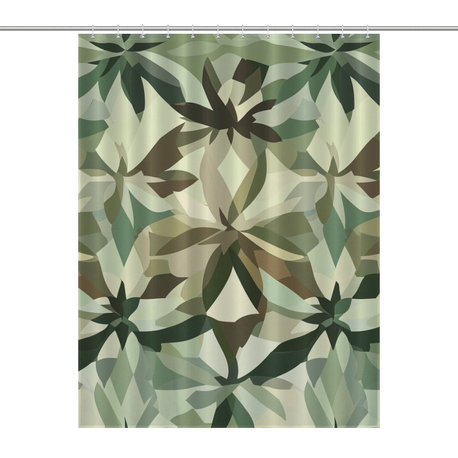 Bohemian Pattern Shower Curtains - Bath Shower Curtain Set with 12 ...