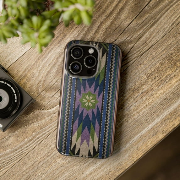 Bohemian Pattern Tribal Art Inspired Aesthetic Case for iPhone 17 16 15 ...