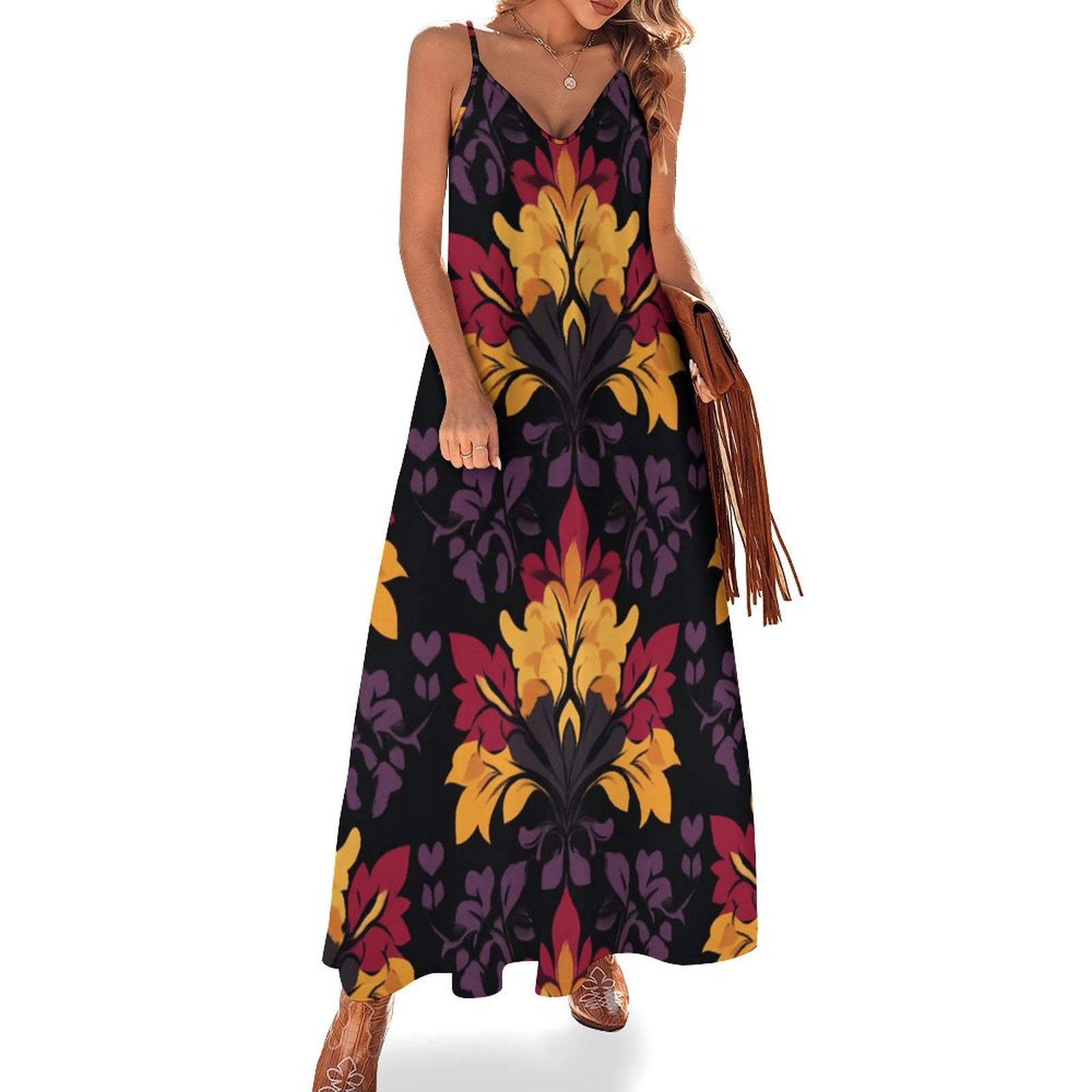 Bohemian Pattern Womens Summer Dresses Casual Sleeveless Tshirt ...