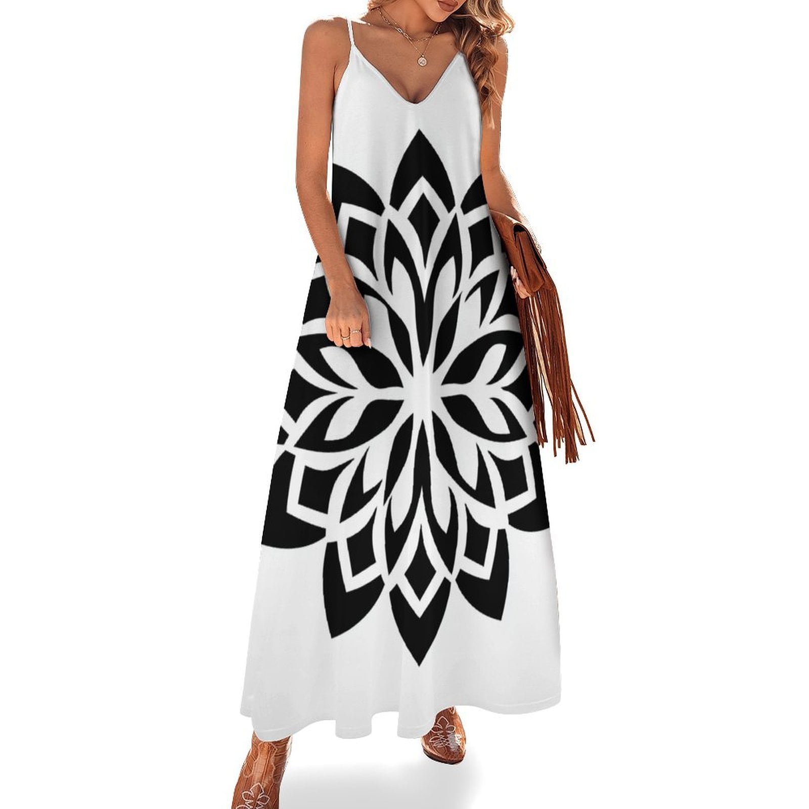 Bohemian Pattern Womens Summer Dresses Casual Sleeveless Tshirt ...