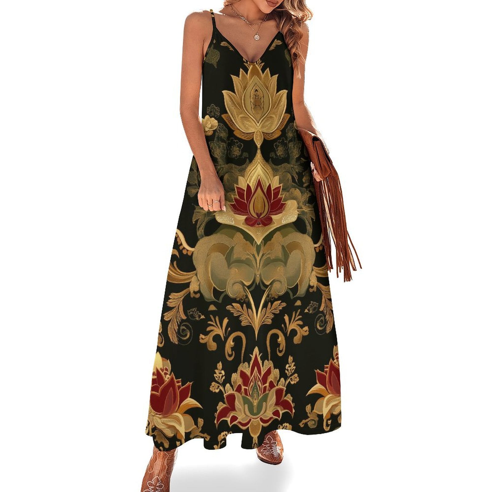 Bohemian Pattern Womens Summer Dresses Casual Sleeveless Tshirt ...