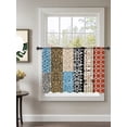 Bohemian Patterns Sheer Curtains 54 Inch Long 1 Panel Colored Seamless ...