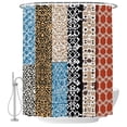 Bohemian Patterns Shower Curtain for Bathroom, Colored Seamless ...