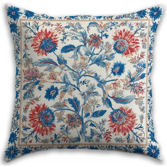 Bohemian Pillow Covers | Vintage Floral & Carpet Design | Double Sided ...