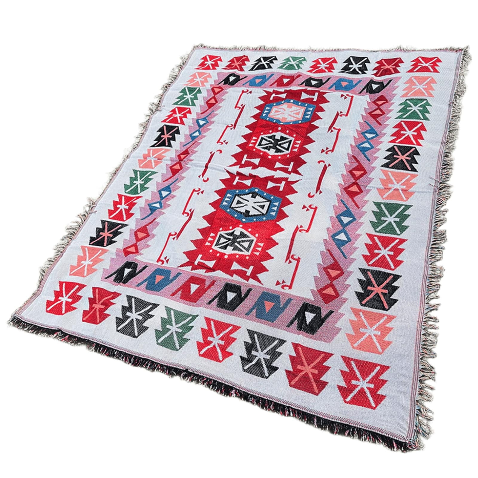 Bohemian Portable Outdoor Thickened Picnic Blanket Foldable Portable Large Soft Rug for Park ...