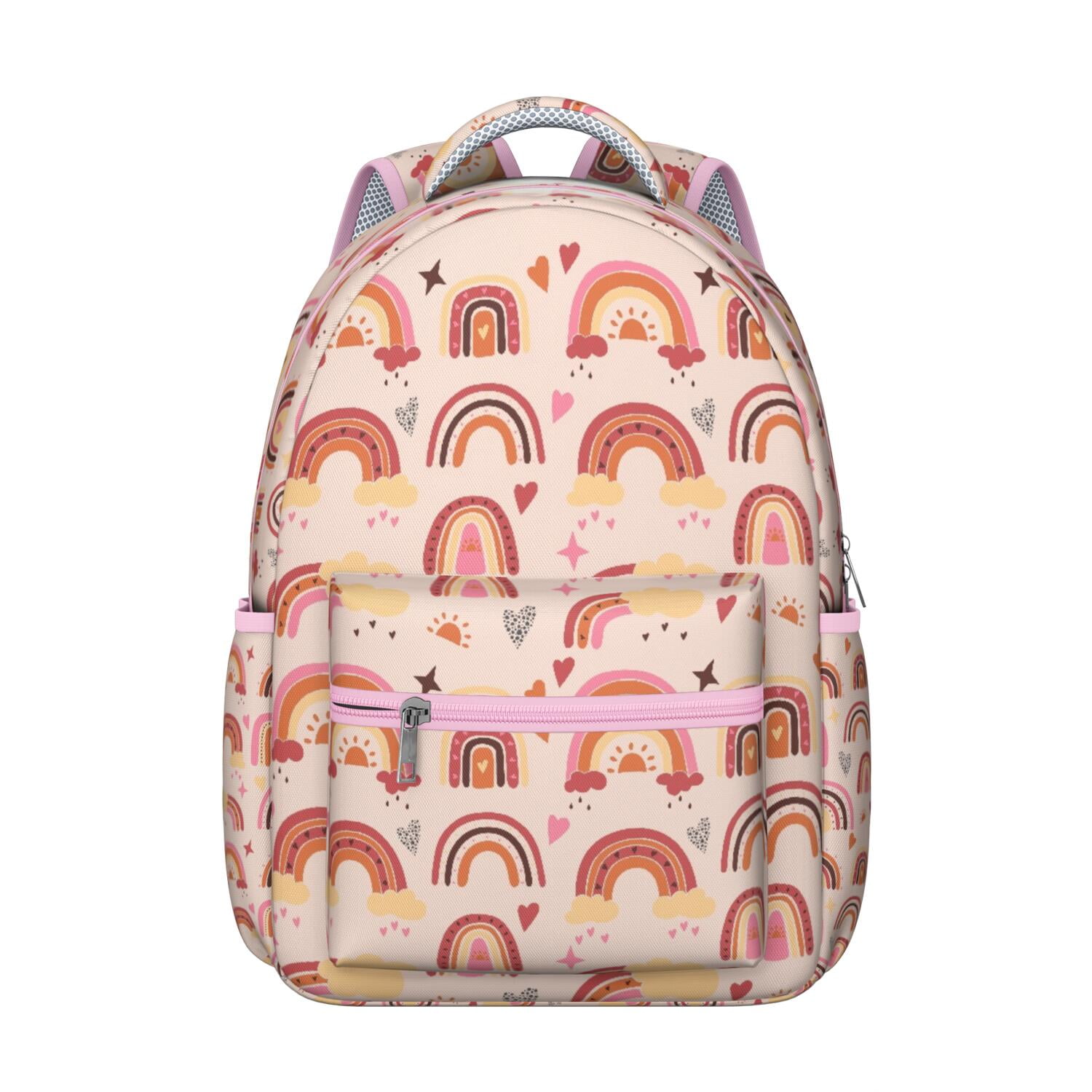 Bohemian Print Backpack for Women - 17" Laptop Compartment & Side ...