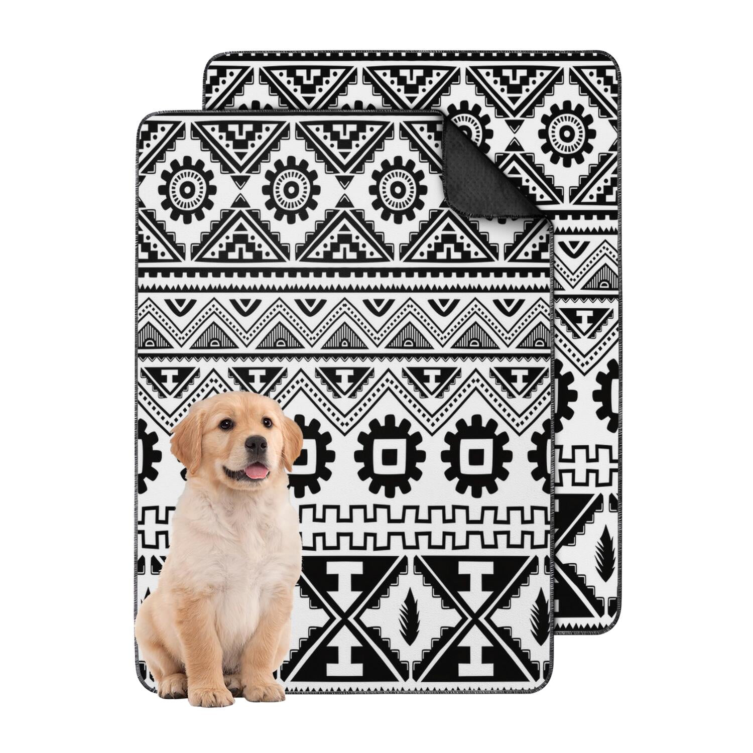 Bohemian Print Washable Pee Pads for Dogs, 24x36 Inch Reusable Puppy ...
