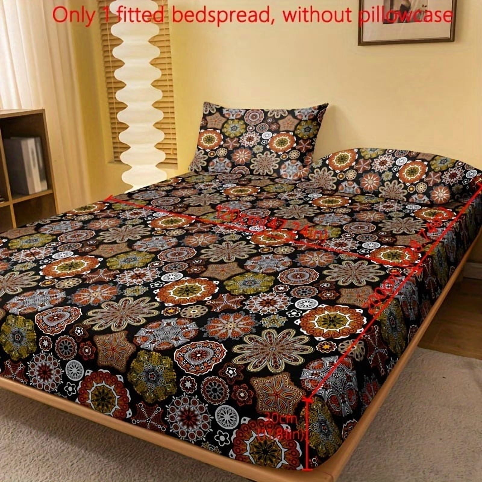 Bohemian Printed Brushed Bed Sheet - Soft & Cozy Bedding for Stylish ...
