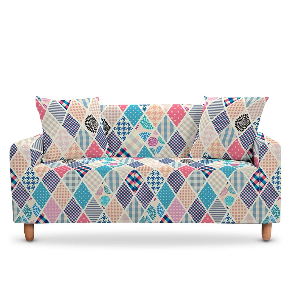 Bohemian Printing Elastic Sofa Cover for Living Room L Shaped Cover ...