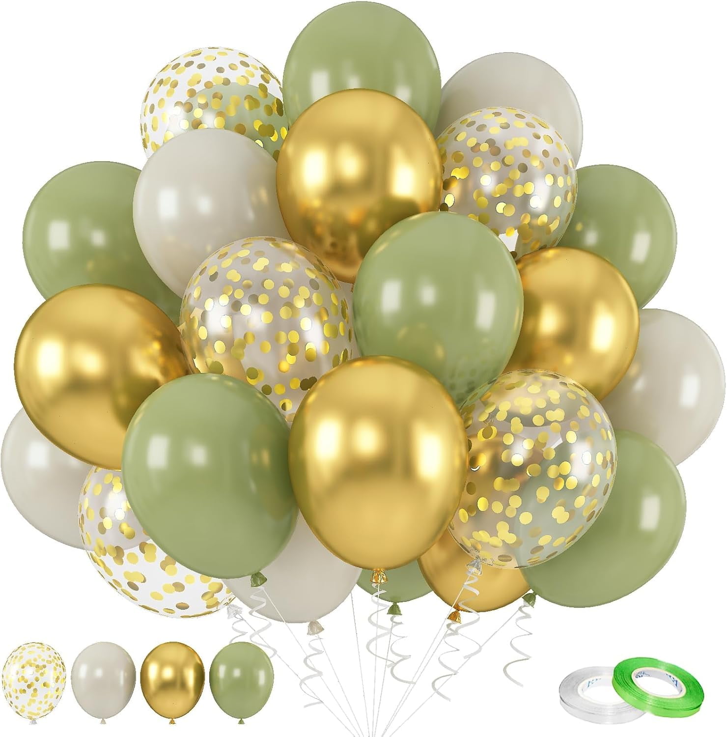 Bohemian Rainbow Balloons, 60 Dusty Blue Powder Blusher Pink Balloons ...