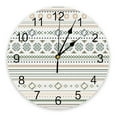 Bohemian Retro Ethnic Round Wall Clock Creative Home r Living Room ...