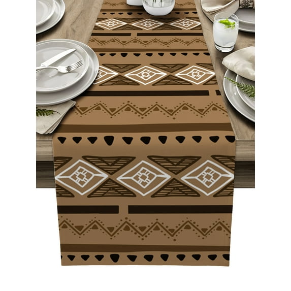 Bohemian Retro Medieval Table Runner Wedding Holiday Party Dining Table ...
