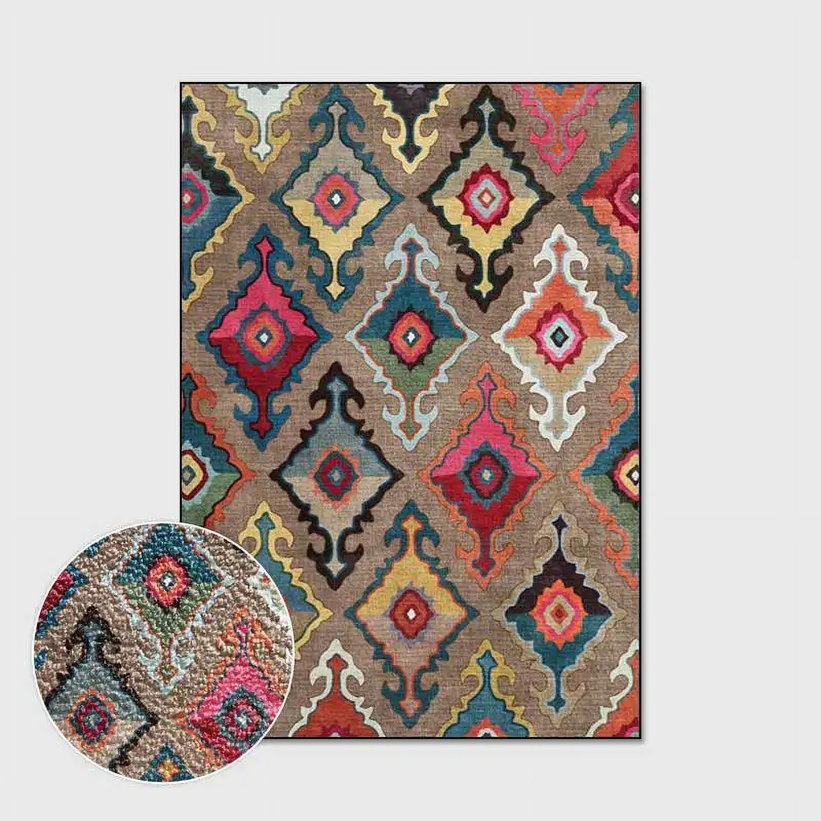 Bohemian Retro Style Carpets for Living Room Bedroom Area Rug Parlor ...