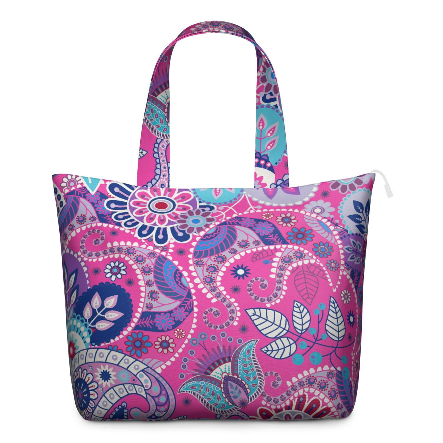 Bohemian Rustic French Country Large Capacity Tote - Secure Zipper ...