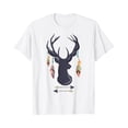 Bohemian Shirt Boho Deer Antler Feather Mystical Arrow T Shirt ...