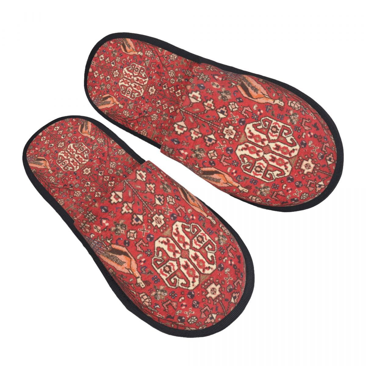 Bohemian Silk Antique Persian Rug Soft Memory Foam House Slippers Women ...